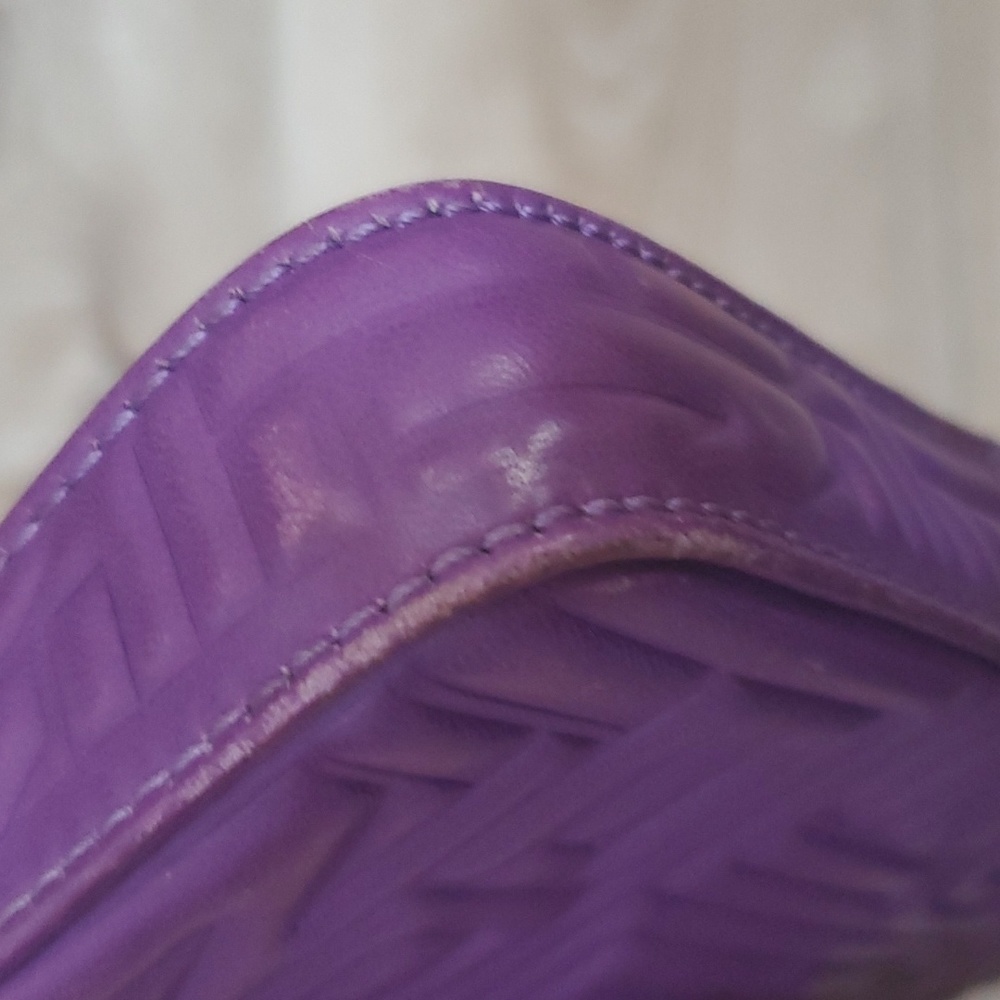 Fendi Leather Baguette Logo Embossed Mini - Gem